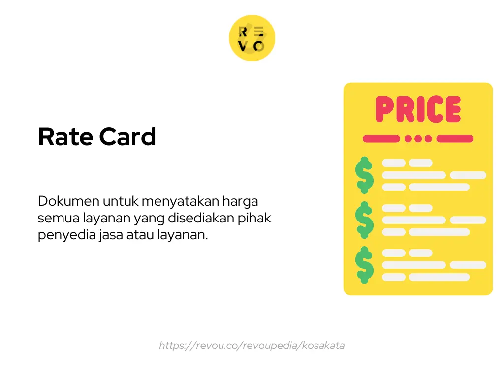 Apa Itu Rate Card Pengertian Dan Contoh 2023 RevoU